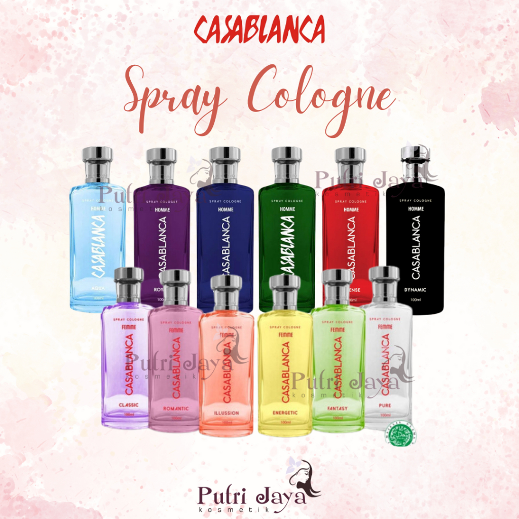 Jual CASABLANCA Spray Cologne | 100ML | Botol Kaca | Shopee Indonesia