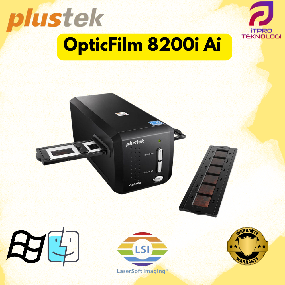 Jual Plustek Scanner OpticFilm 8200i Ai - (Scanner Film, Klise Negatif ...
