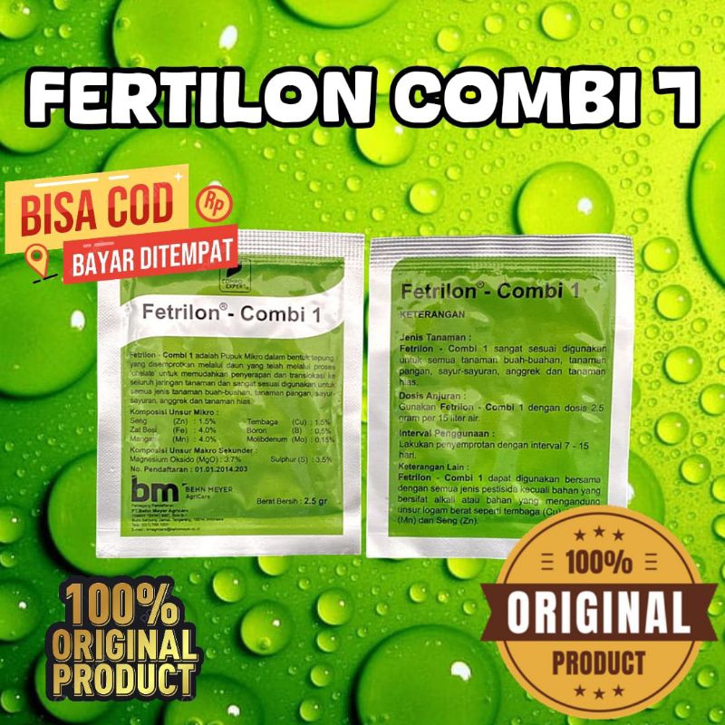 Jual Fertilon Combi kecil 2,5 gr , lengkapdengan unsur mikro dan makro ...