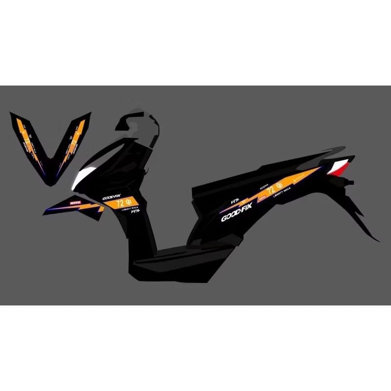 Jual STRIPING TRANSPARAN BEAT NEW ESP DESAIN CUSTOM LWBK | Shopee Indonesia