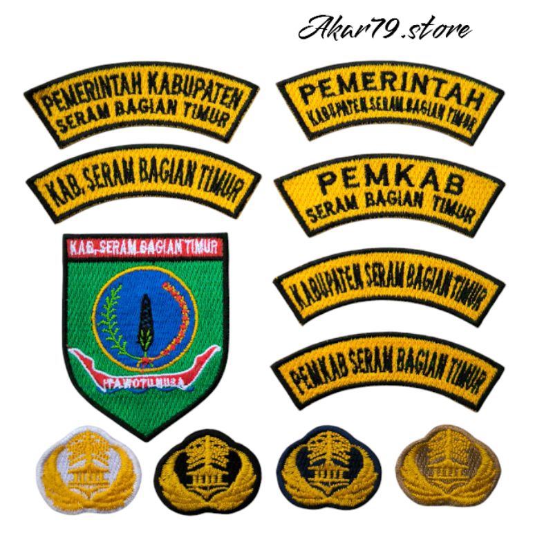 Jual BORDIR ATRIBUT ASN PNS KORPRI LOGO LOKASI KABUPATEN SERAM BAGIAN ...