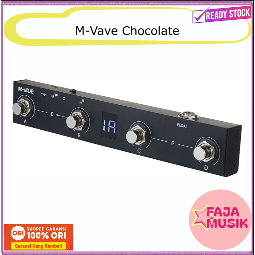 Jual MVAVE M-Vave CHOCOLATE BT Wireless MIDI Controller Foot Switch Pedal | Shopee Indonesia