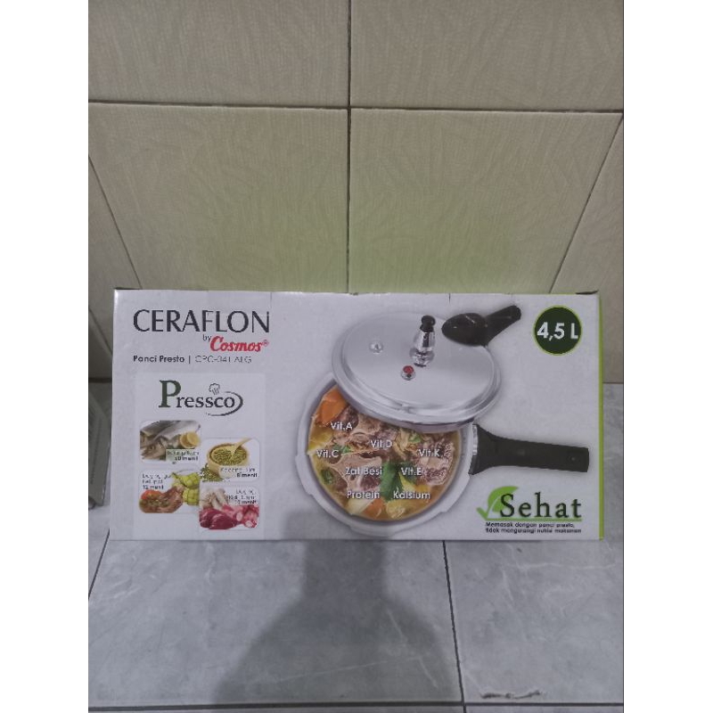 Jual Ceraflon Cosmos Panci Presto 4,5 L | Shopee Indonesia