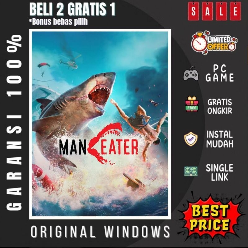 Jual MAN EATER - GAME PC - GAME LAPTOP - LINK DOWNLOAD - INSTALL MUDAH | Shopee Indonesia