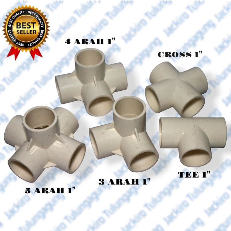 Jual Fitting Pipa Tee , Cross , 3 Arah , 4 Arah , 5 Arah 1"/inch/Dim ...