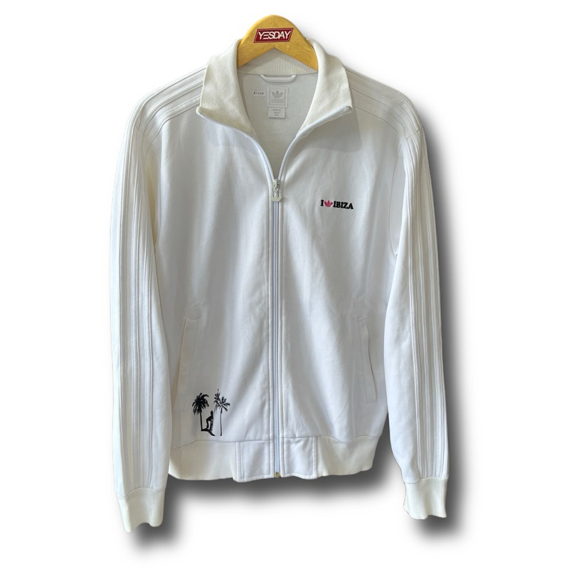 Jual tracktop adidas ibiza original putih bersih | Shopee Indonesia
