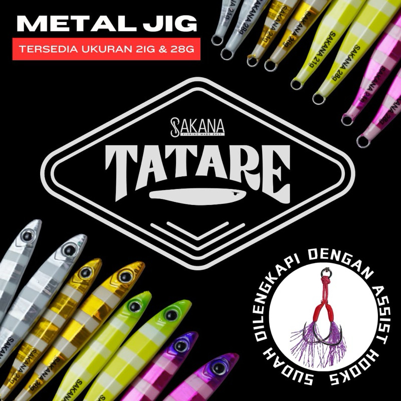 Jual Metal Jig SAKANA TATARE | Shopee Indonesia