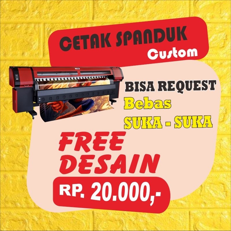 Jual SPANDUK CUSTOM/ BANNER / BACKDROP FLEXI 280gram | Shopee Indonesia