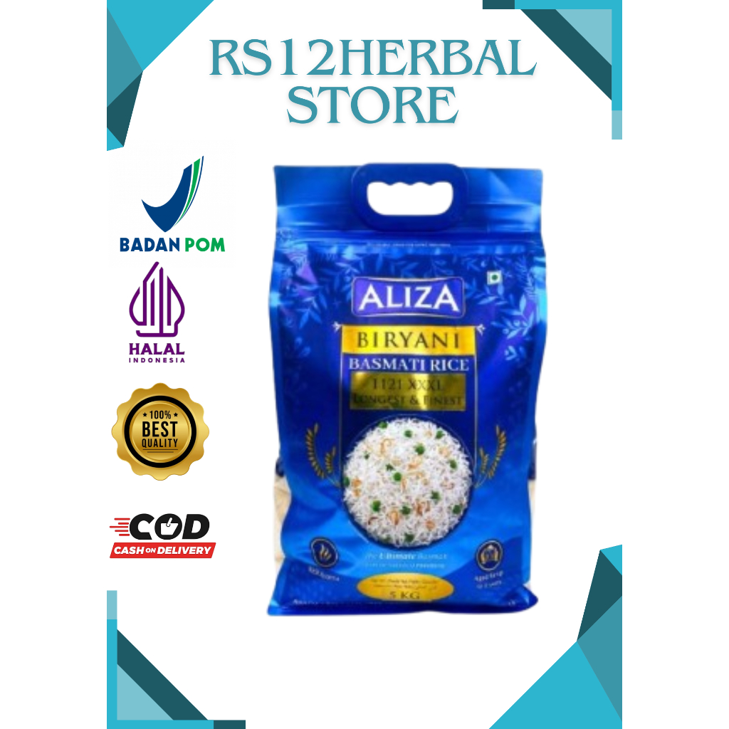 Jual Beras Aliza Biryani Basmati 1Kg Biryani Basmati Rice | Shopee ...