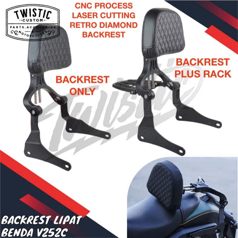 Jual Adjustable Backrest Sandaran Jok + Top Rak Rack Bracket Tas ...