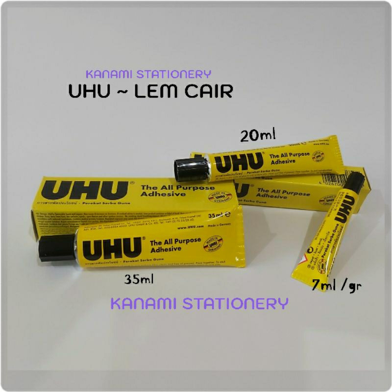 Jual UHU Lem Cair Bening Liquid Glue 35ml, 20ml, 7ml Original. | Shopee Indonesia