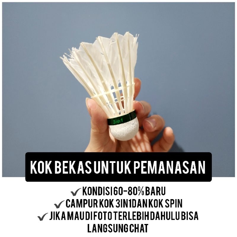 Jual Shuttlecock Bekas 3in1 dan Spin Shuttlecock Badmin Bekas Shuttlecock Badminton Bekas ...