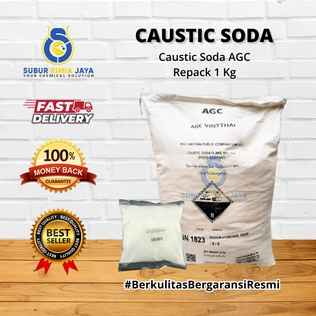 Jual Caustic Soda / Soda Api Toilet / NaOH / Natrium Hydroxide 1 KG ...