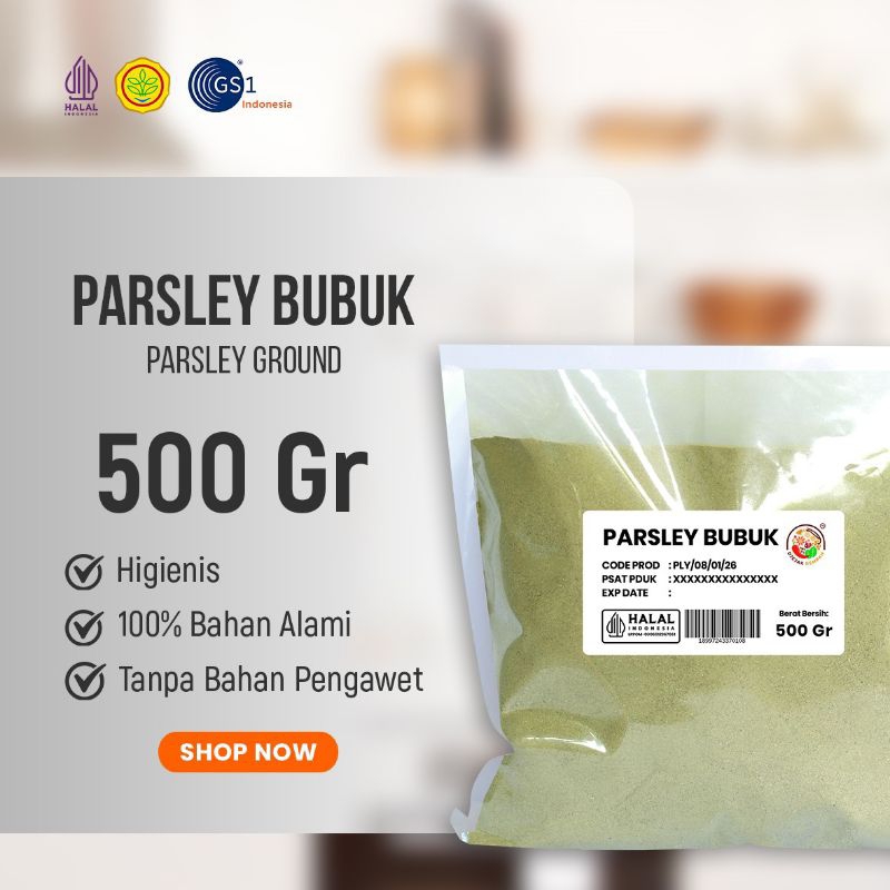 Jual Parsley Bubuk /Parsley Powder Premium (Kemasan 100 Gr - 500 Gr ...
