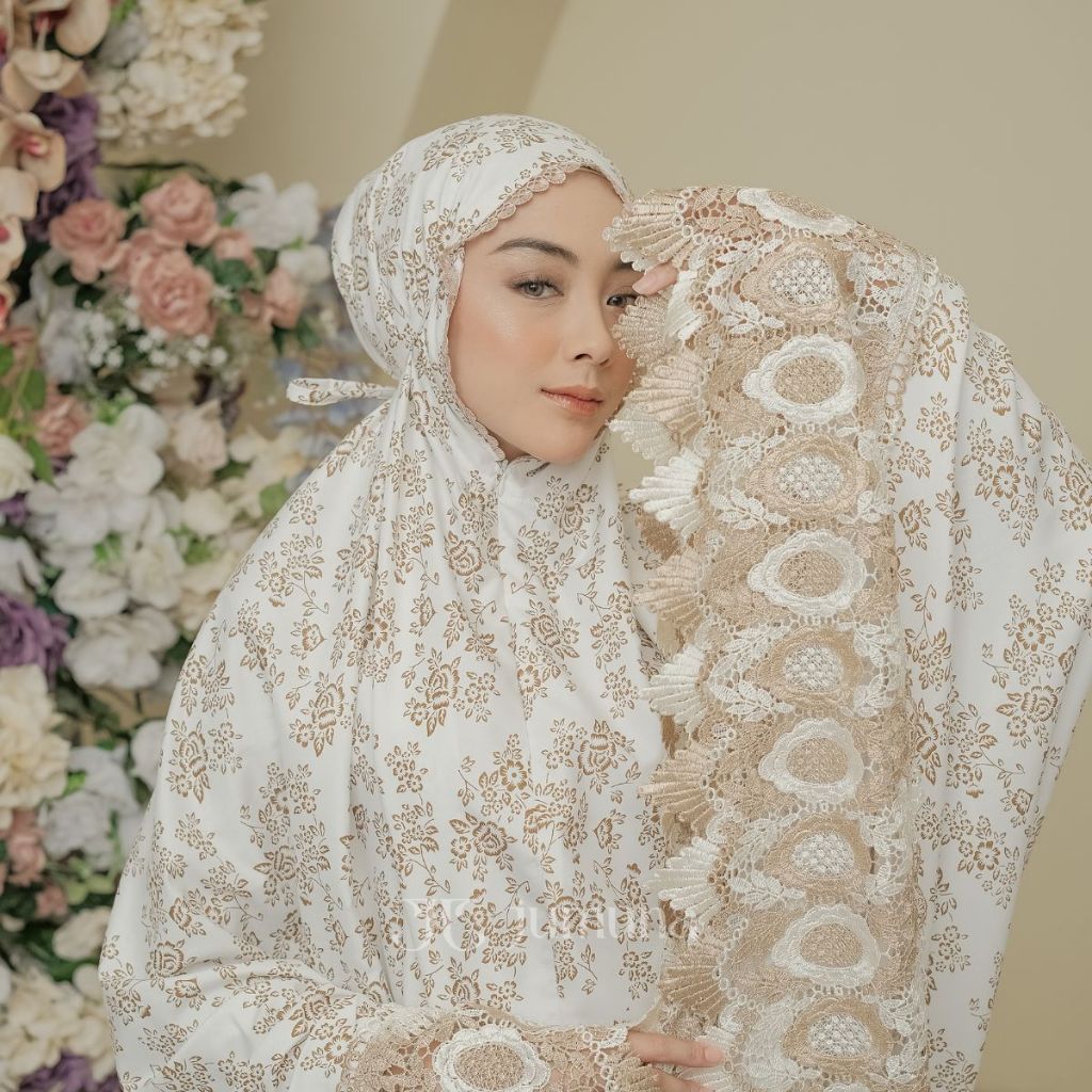 Jual Leesy.id - Mukena Dewasa Jumbo 2in1 Katun Voil Premium Renda Mewah ...