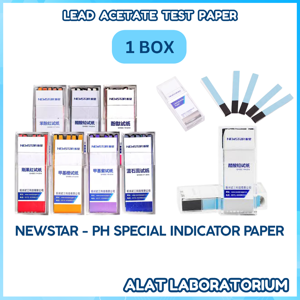 Jual KERTAS UJI LEAD ACETATE / LEAD ACETATE TEST PAPER NEWSTAR | Shopee ...