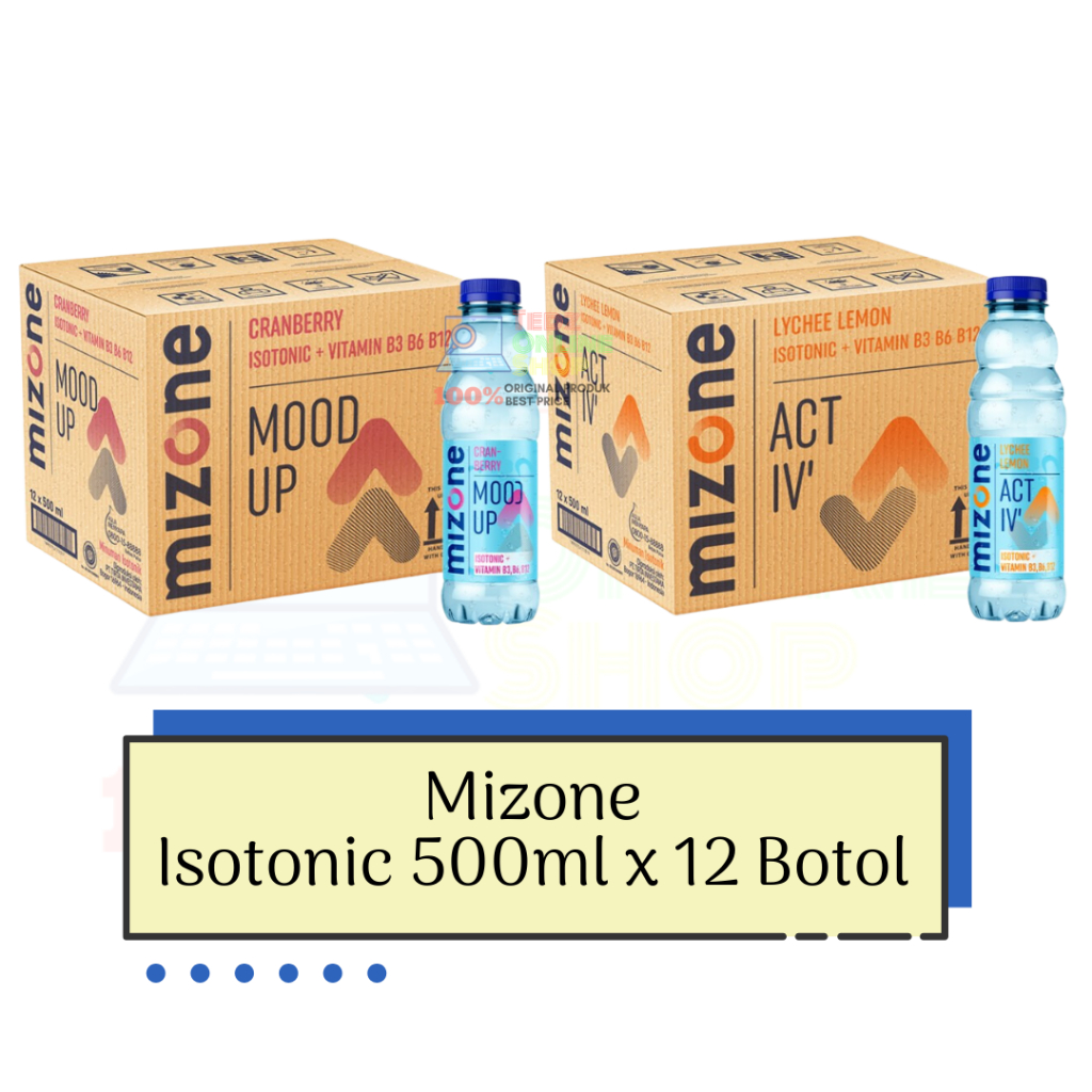 Jual Mizone Isotonik 500 ml x 12 Botol | Shopee Indonesia
