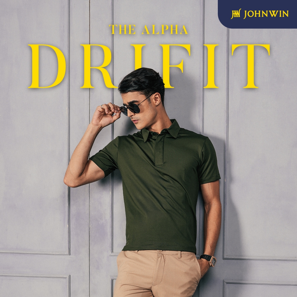 Jual Johnwin - Polo Alpha Drifit - Polo Shirt - Kaos Polo - Hijau - Polos - FWS.638.C007.005.C-S ...