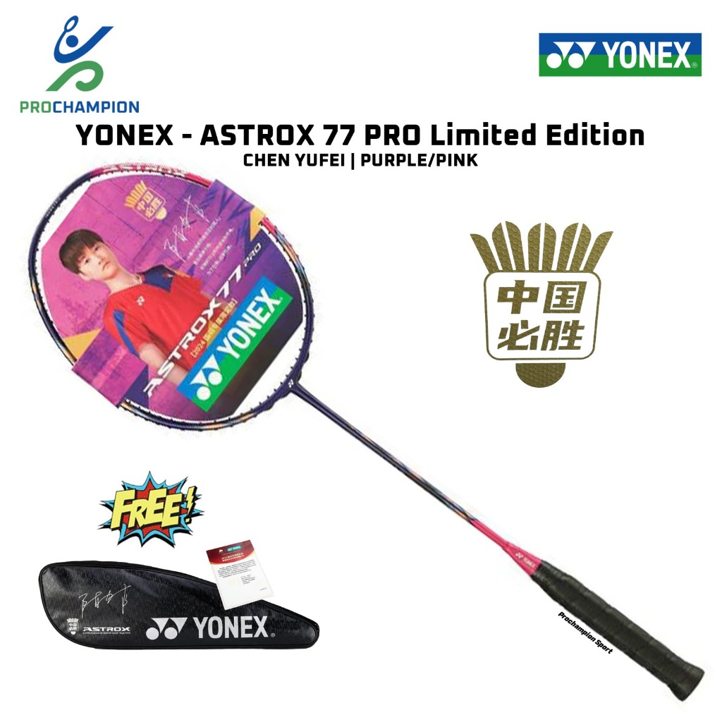 Jual Raket Badminton YONEX ASTROX 77 PRO LTD Chen Yufei Purple Pink ...