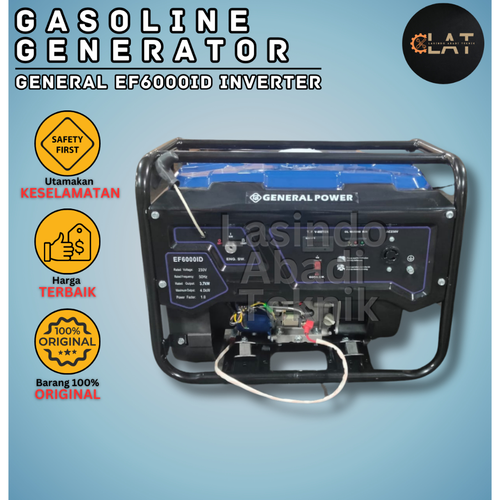 Jual Generator Bensin General EF6000ID 4000watt Inverter Genset General ...