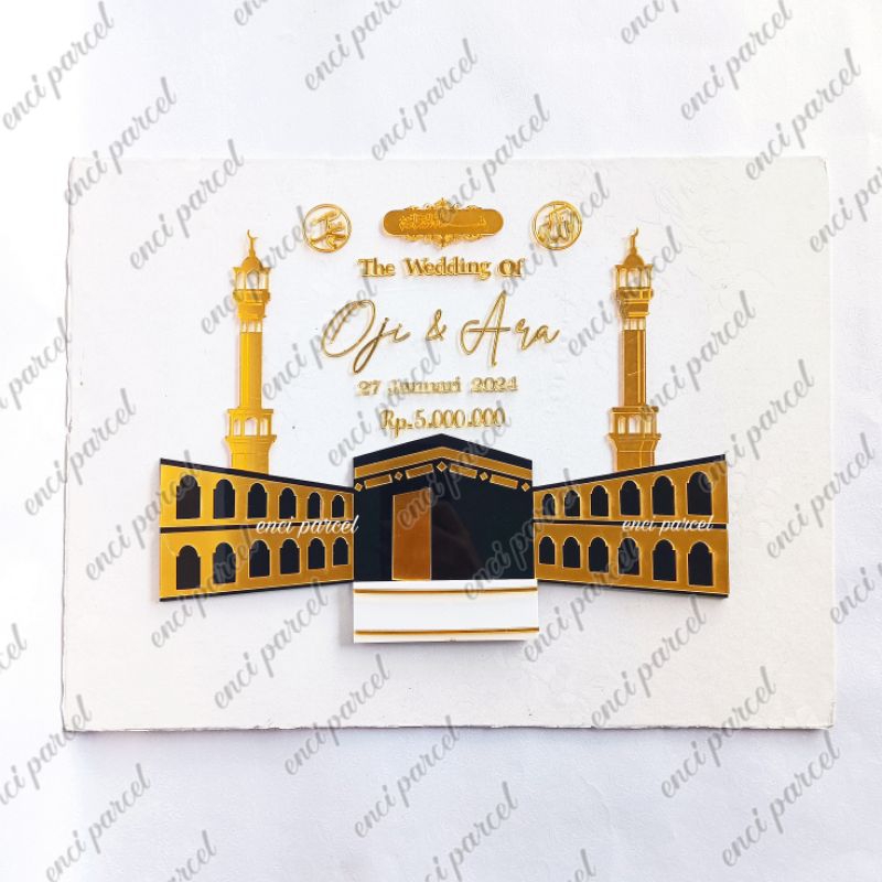 Jual kode 229 set dekorasi mahar miniatur ka'bah masjidil haram mekkah ...