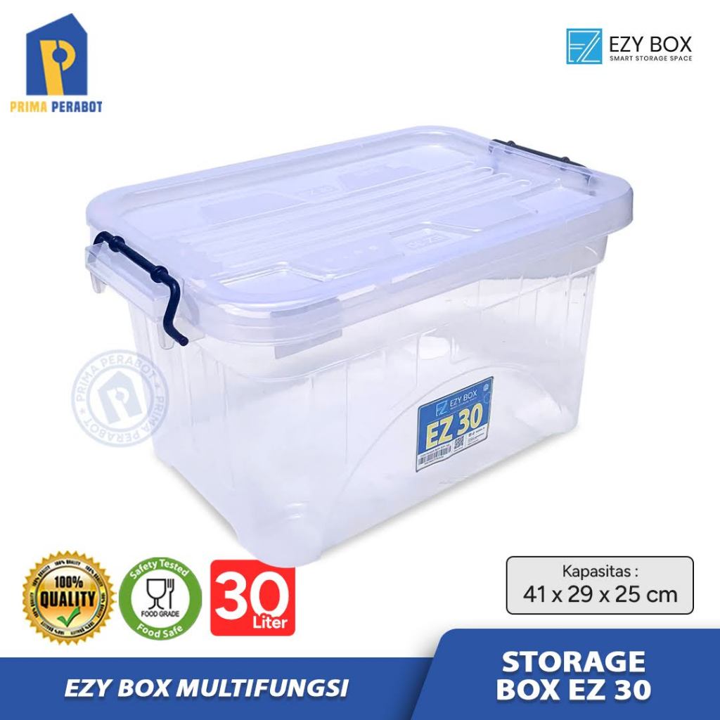 Jual Storage Box Multifungsi Box Container 30 L Transparan | Shopee ...