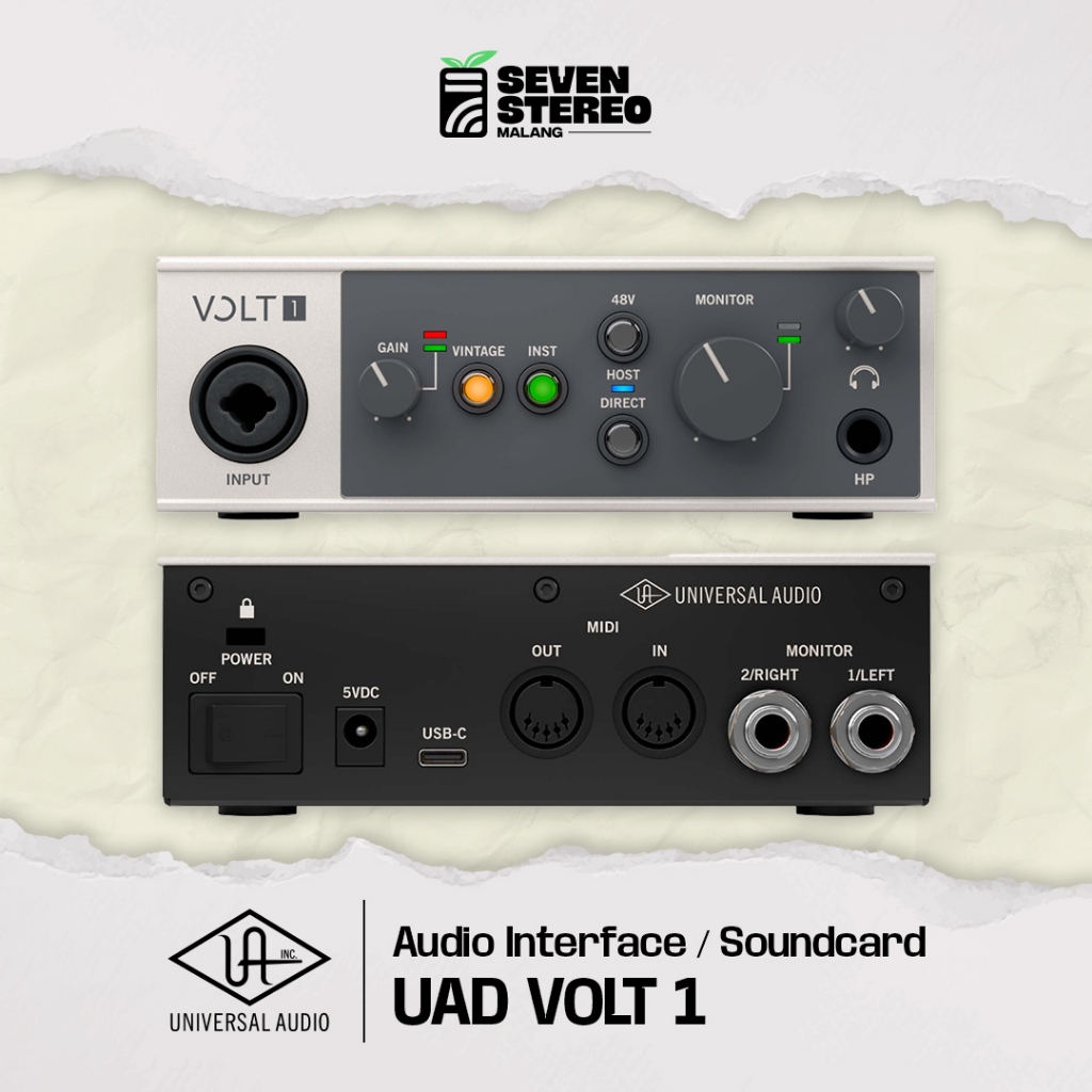 Jual Universal Audio UAD Volt 1 1-in/2-out USB Audio Interface ...