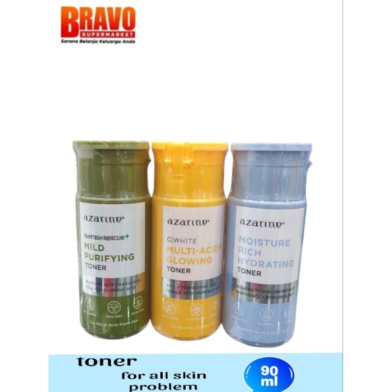 Jual Azarine Toner Mild Purifying - Multi-Acids Glowing-Moisture Rich ...