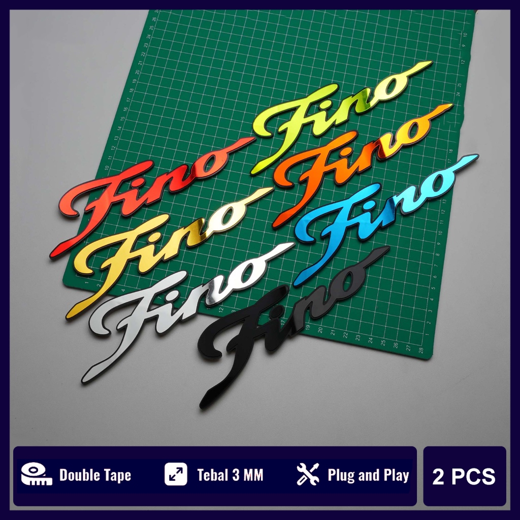 Jual EMBLEM FINO LOGO FINO LOGO YAMAHA FINO BUKAN STICKER ATAU STICKER ...