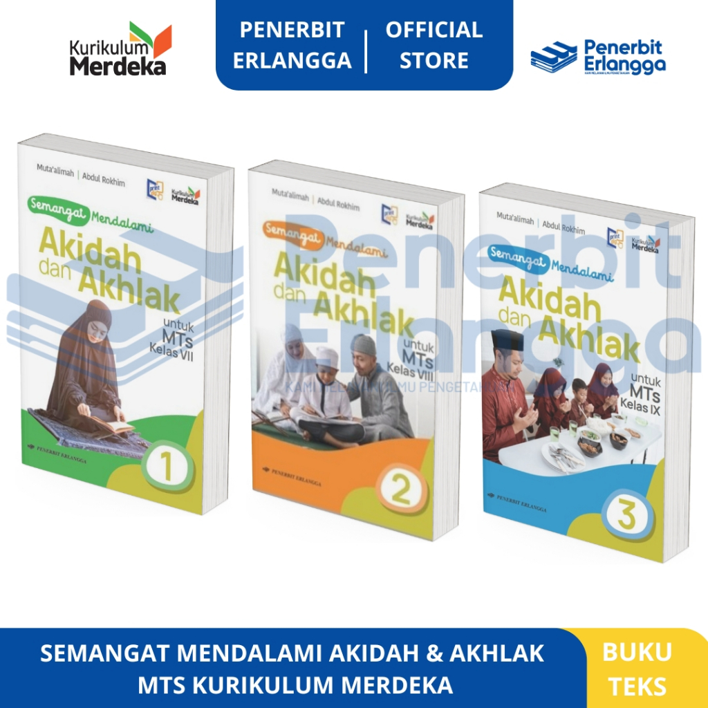 Jual [Erlangga Official] Semangat Mendalami Akidah dan Akhlak Mts Kelas 7 8 9 - Kurikulum ...