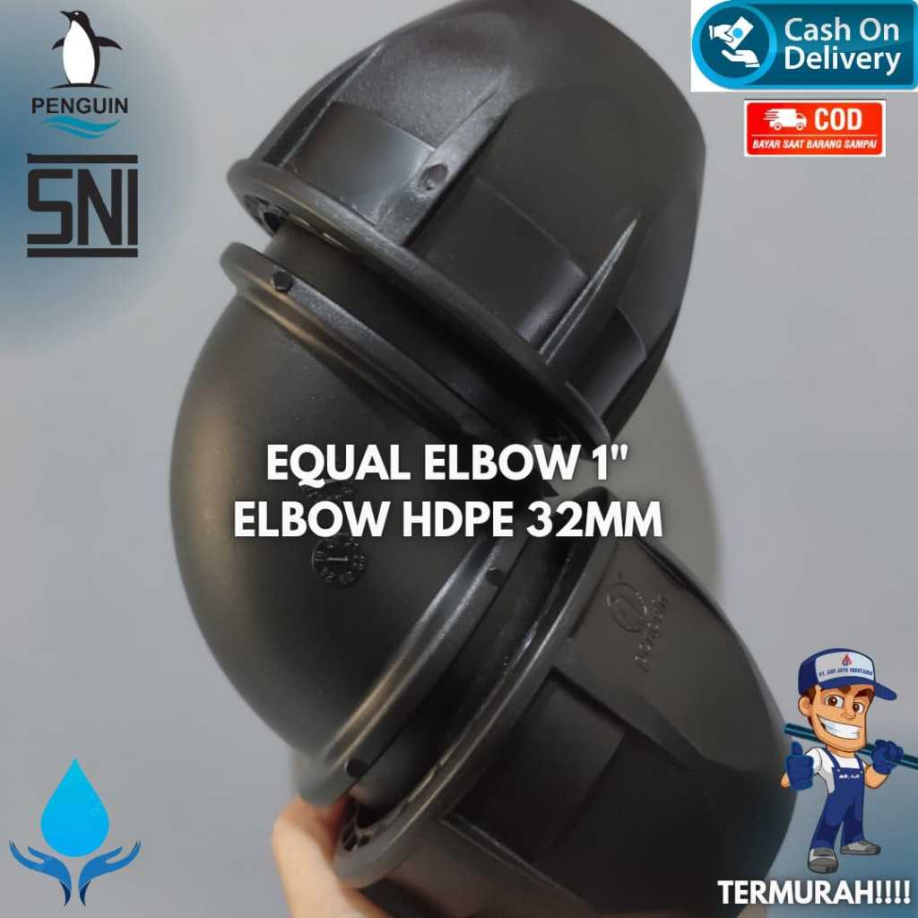Jual Fitting HDPE Equal Elbow 1 Inch Sambungan L Pipa HDPE 32MM ...