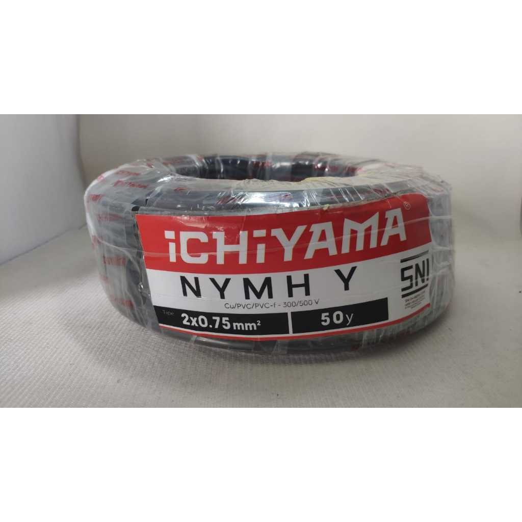Jual ICHIYAMA KABEL NYMHY 2X0,75mm 50Y HITAM | Shopee Indonesia