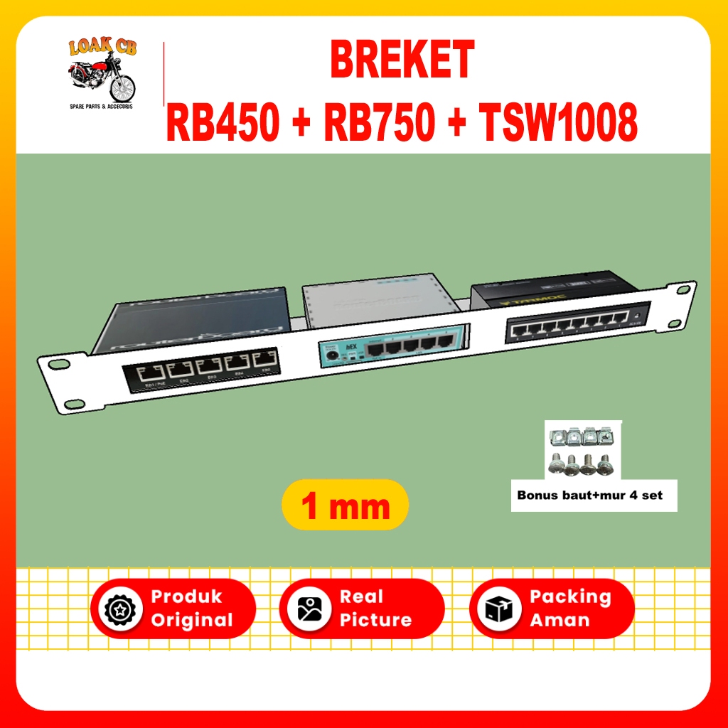 Jual PO Mikrotik RB450GX4 HTB Media converter Switch Hub rackmount ...