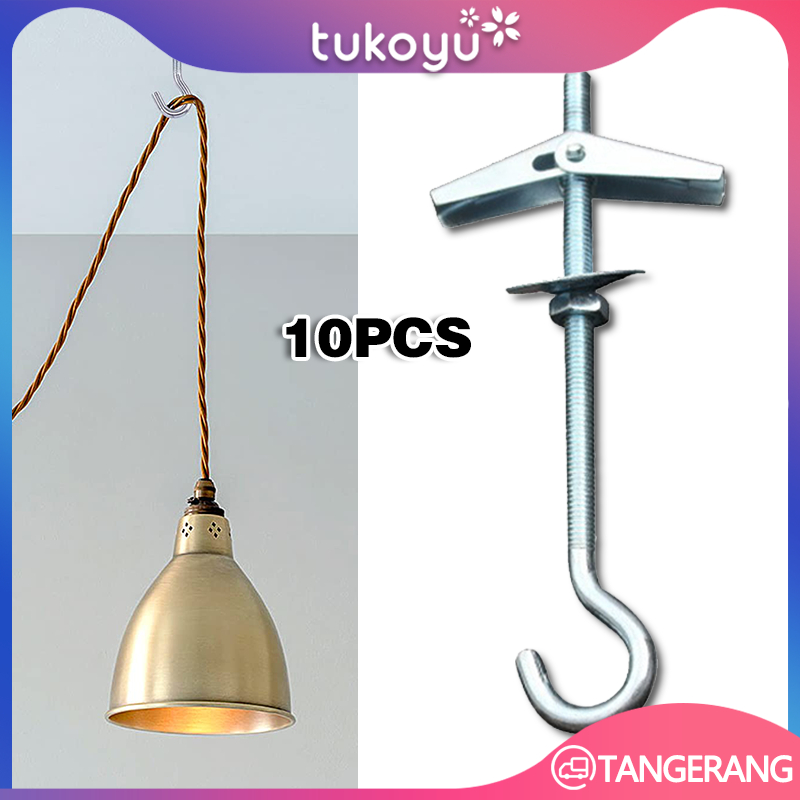 Jual 10pcs Ceiling Anchor Swag Hook For Hanging Plants/Hook Plafon | Shopee Indonesia