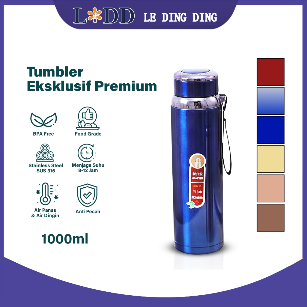 Jual Ledingding-Botol Minum Tumbler Termos Stainless Steel SUS 316 1Liter Import Termos air ...
