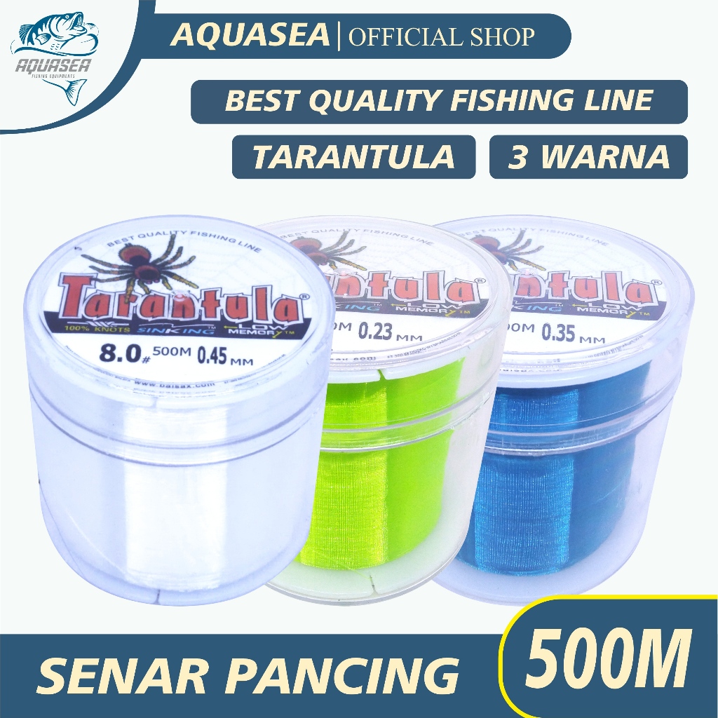 Jual AQUASEA Tali Pancing TARANTULA 500Meter Nilon Pancing BahanNilon ...