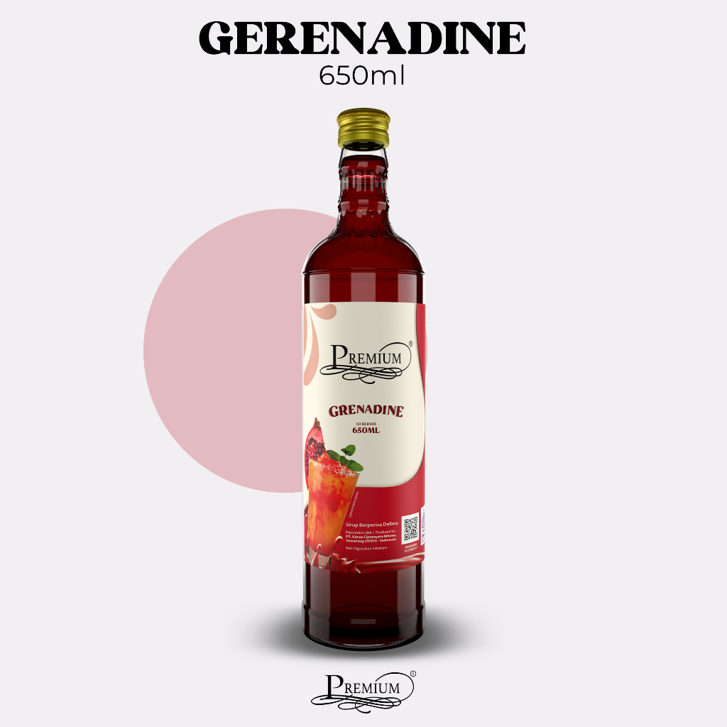 Jual Premium Syrup - Grenadine 650ml (Minuman Sirup untuk HORECA ...