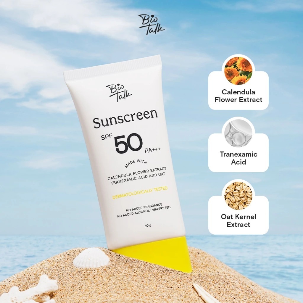 Jual Biotalk Sunscreen SPF 50 PA+++ | Watery , Sensitive & Acne Prone ...