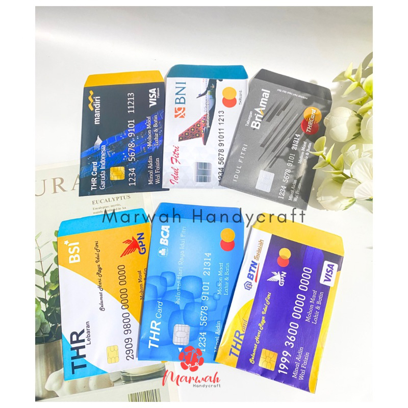 Jual Amplop Lebaran Motif ATM ukuran Medium isi 10 pcs Amplop Idul ...