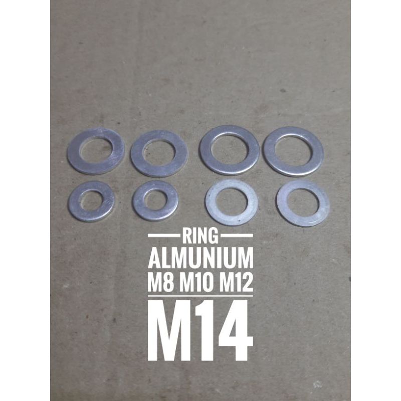 Jual ring oli almunium m8-m10-m12-m14 paket (10pcs) | Shopee Indonesia