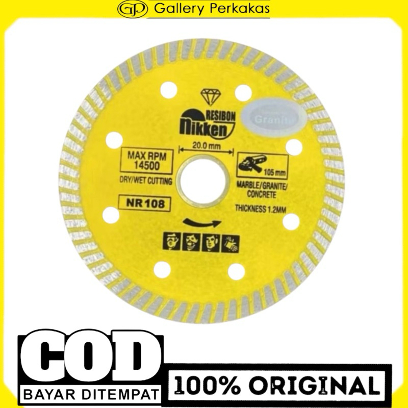 Jual diamond wheel niken resibon turbo pisau potong rumput granit niken ...