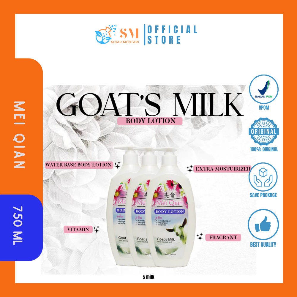 Jual Mei Qian Goat's Milk Body Lotion 750 ML | Shopee Indonesia