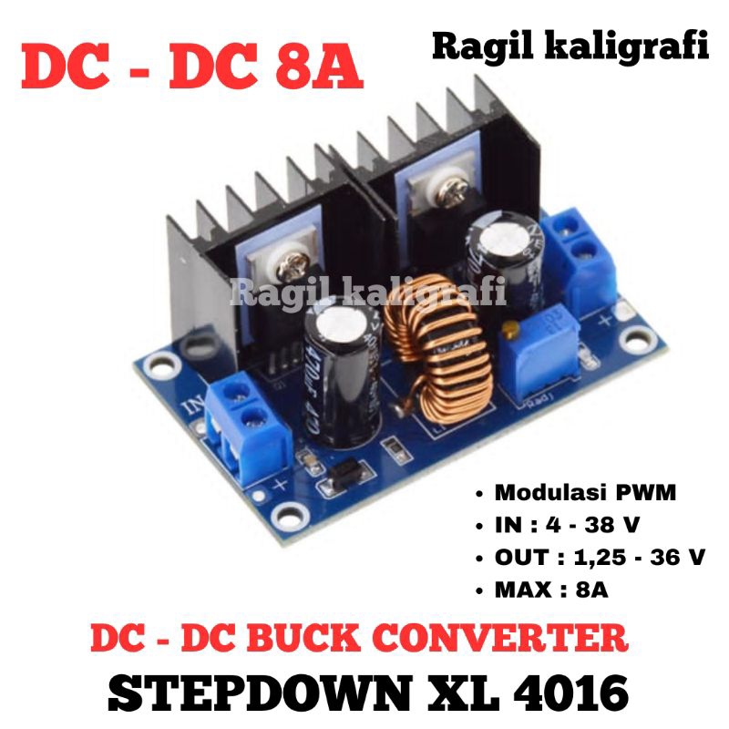 Jual Xl 4016 step down dc to dc 8a - step down xl 4016 dc -dc 8a ...