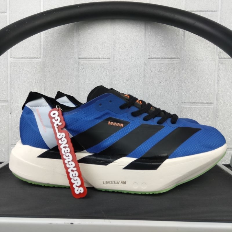 Jual SEPATU RUNNING PREMIUM ADIDAS ADIZERO ADIOS PRO 4 BLUE BLACK WHITE ...
