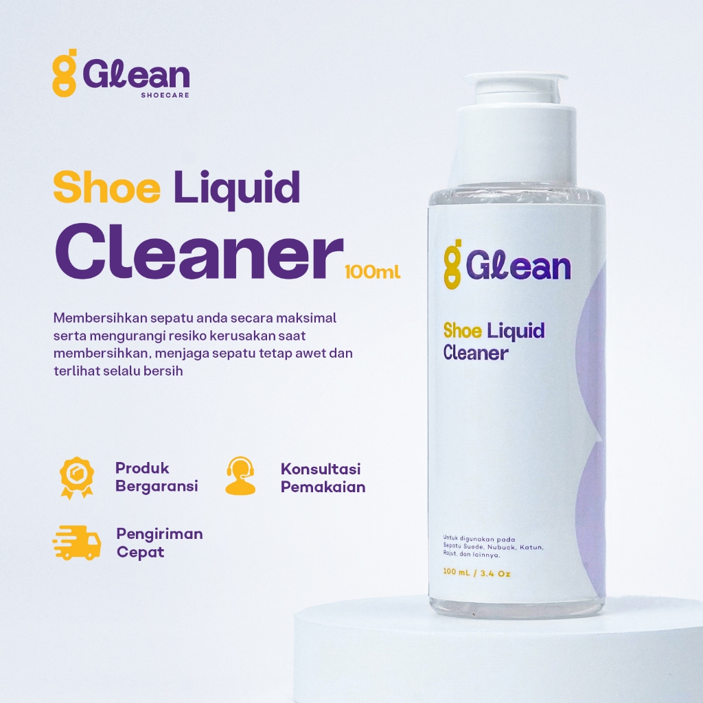Jual GLEAN SHOE CARE Shoes Cleaner 100ml | Pembersih Sepatu | Sabun ...