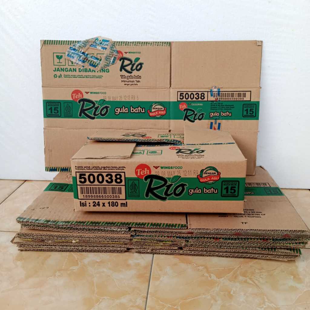 Jual kardus bekas ale ale karton dus dos bekas minuman teh rio, ale ale ...