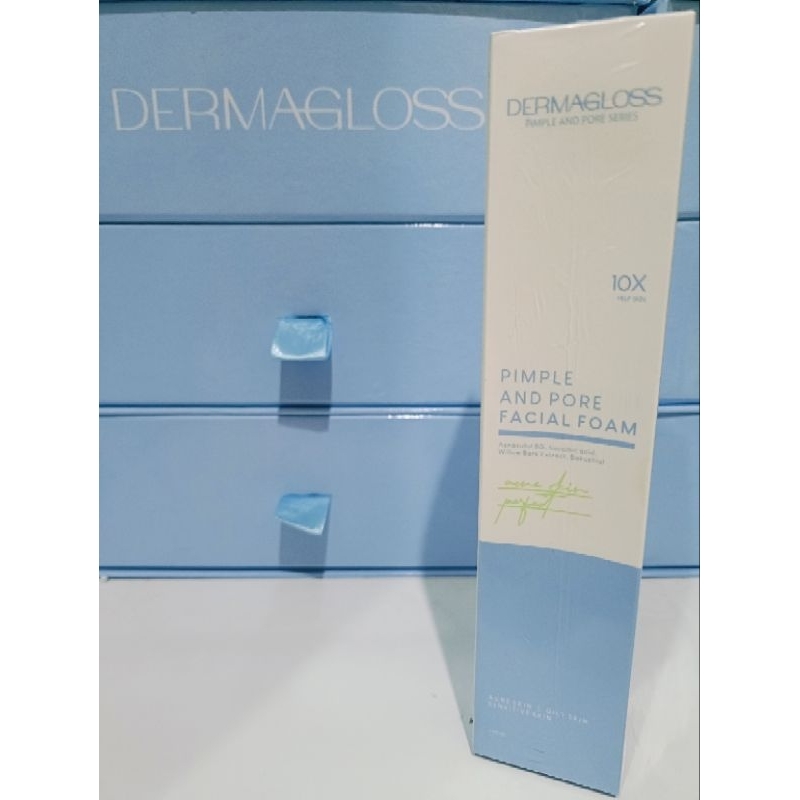 Jual DERMAGLOSS - PIMPLE AND PORE FACIAL FOAM | Shopee Indonesia