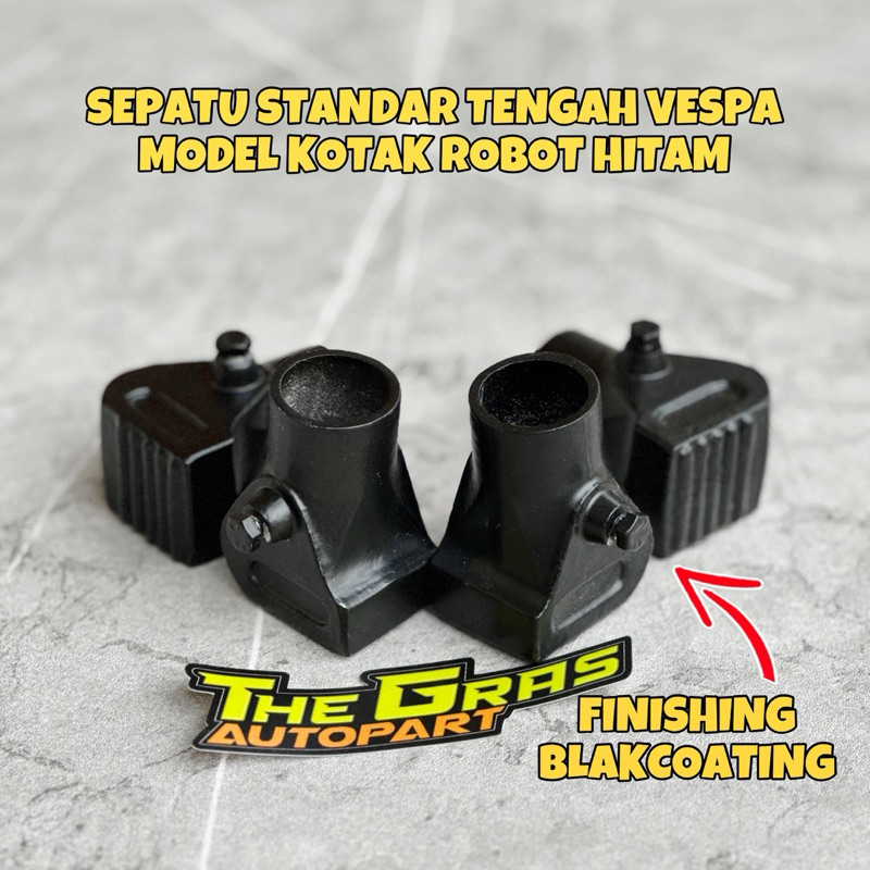 Jual Sepatu Standar Vespa Black Coating Sepatu Standar Tengah Vespa ...