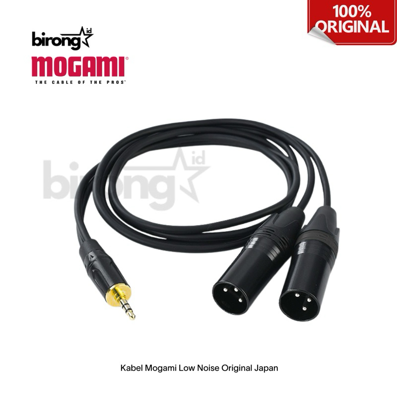 Jual Double XLR Male MOGAMI Original Extension Cable Y Splitter Audio ...