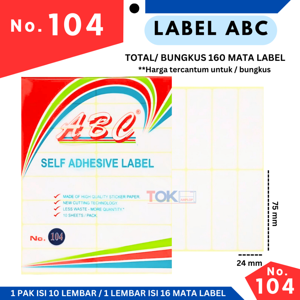 Jual Stiker Label 104 / STICKER | Shopee Indonesia